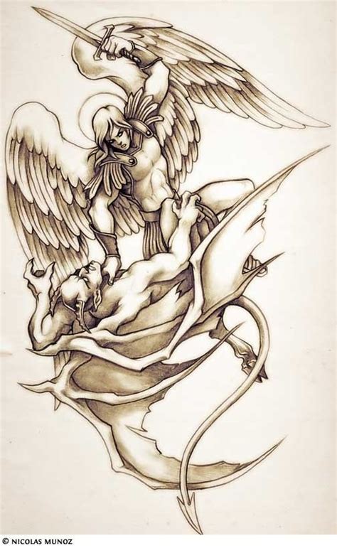 Angel Vs Demon Drawing At Getdrawings Free Download