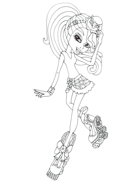 Monster High Dolls Coloring Pages At Free Printable