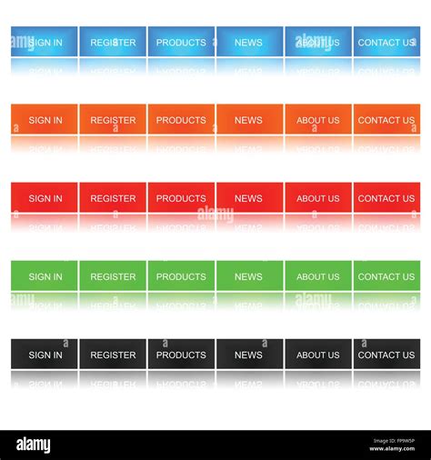 Web Buttons Template Stock Vector Image And Art Alamy