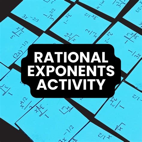 9 Fun Exponent Rules Activities Math Love 9 Fun Exponent Rules Activities Math Love