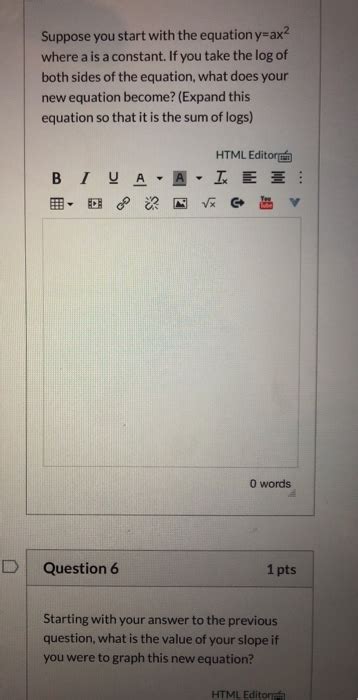 Solved Suppose You Start With The Equation Y Ax Where A Is Chegg Com