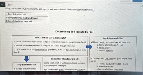 Solved Point Using The Flow Chart Determine The Soil Chegg Com