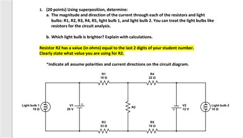 Solved 20 ﻿points ﻿using Superposition Determinea ﻿the