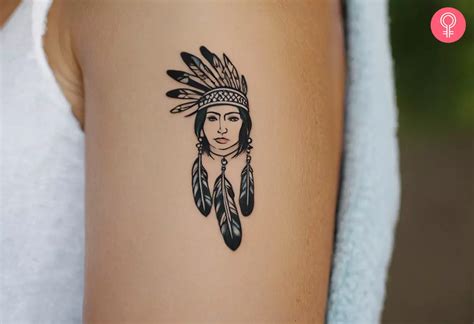 Small Native American Tattoos 30 Amazing Indian Skull Headdress