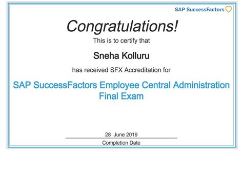 Sneha K On Linkedin Sapemployeecentral Sapsuccessfactors