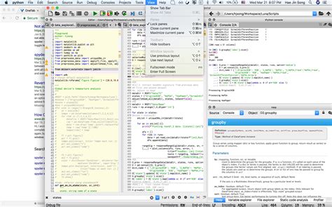 Window Layouts Option Unclickable Issue Spyder Ide Spyder Github