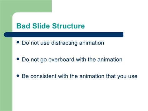 avoiding pitfalls of bad slides
