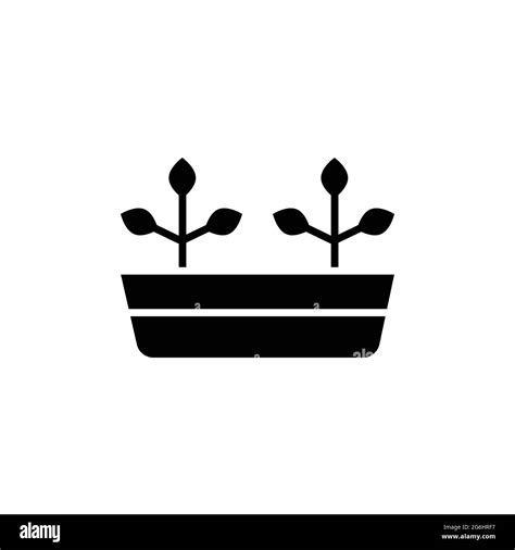 Potted Plants Color Line Icon Isolated Vector Element Outline Pictogram For Web Page Mobile