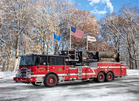 New Pierce Fire Truck Enforcer 100 Midmount Tower Delivered To The