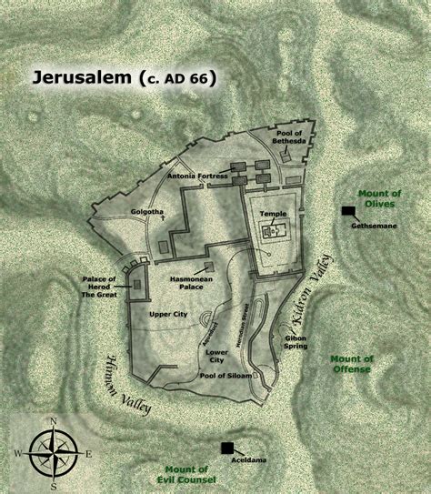 A Visit With Jesus Geography Of Jerusalem