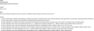 Anti Forgery Token And Anti Forgery Cookie Related Issues Port