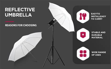 2 Pack 3384cm White Translucent Soft Umbrella Kit