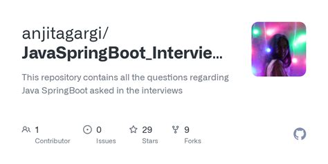 Javaspringboot Interview Questions Readme Md At Main Anjitagargi Javaspringboot Interview