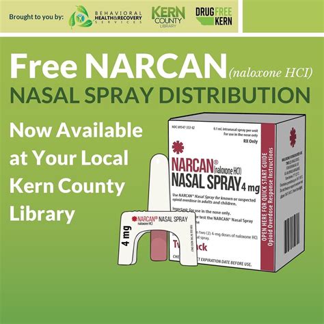 Narcan Information Drug Free Kern
