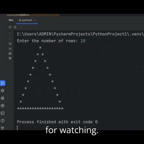 Hollow Pyramid Pattern In Python Youtube