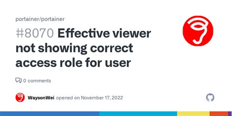 Effective Viewer Not Showing Correct Access Role For User · Issue 8070 · Portainerportainer