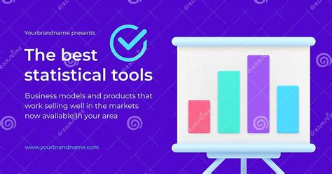Statistical Tool Presentation Business Planning Analyzing Report Promo 3d Banner Realistic