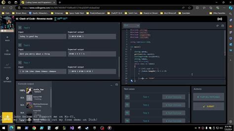 Clash Of Code And Game Dev C Opengl Solo Indie Game Dev Codingame Youtube