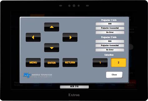 Middle Tennessee State University Creates Dynamic Self Help Interface Using Extron Control Extron