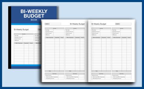 Biweekly Budget Book Paycheck Budgeting For Couples And Individuals