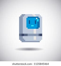 Chat Bot Robot Android Pixel Art Stock Vector Royalty Free 1135845464