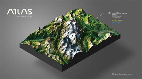 From Google Maps to 3D Map in Photoshop - 3D Map Generator - Atlas - YouTube