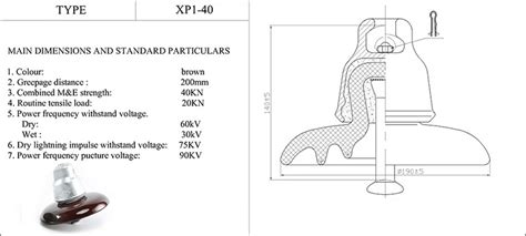 U40b 40kn Porcelain Disc Insulator Insulator Manufacturer Gaoya Power