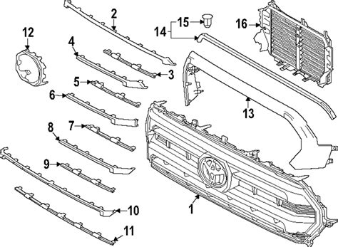 2024 Toyota Tacoma Lower Retainer 53193 Ak010 Toyota Parts Center