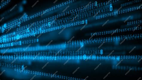 Premium Photo Digital Background Matrix Data Packets Binary Computer