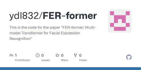 Github Ydl832 Fer Former This Is The Code For The Paper Fer Former Multi Modal Transformer