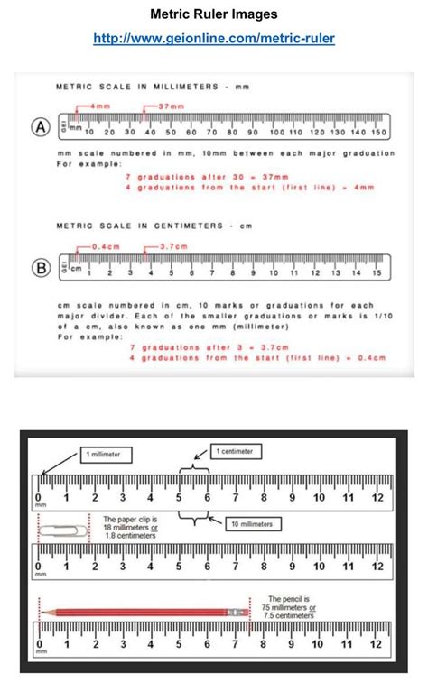 How To Read A Metric Ruler Printable Ruler Ruler Reading A Ruler
