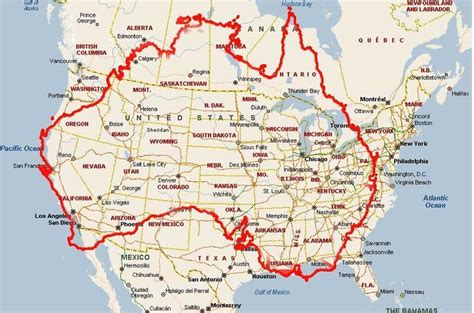 Australia Us Map Overlay