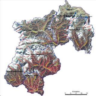 Glacier Complexes Of Sikkim Overlaid With Drainage Network Download
