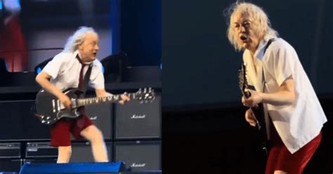 Angus Young Still Rocking It On Stage Pushing 70