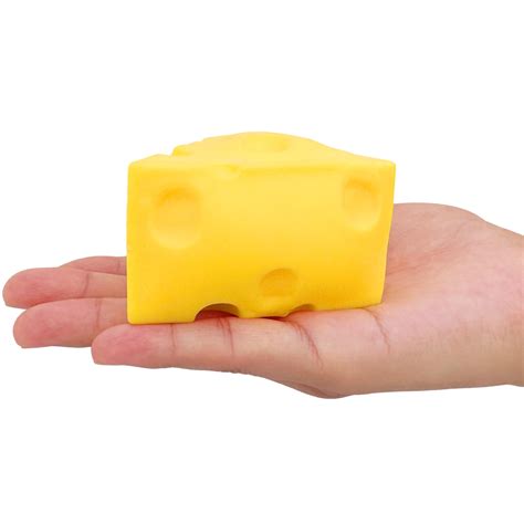 Funnysquee Cheese Squishies Stress Relief Soft Novelty Toy