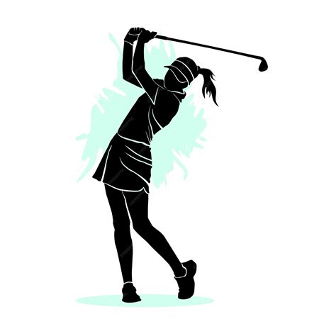 Girl Golfer Clip
