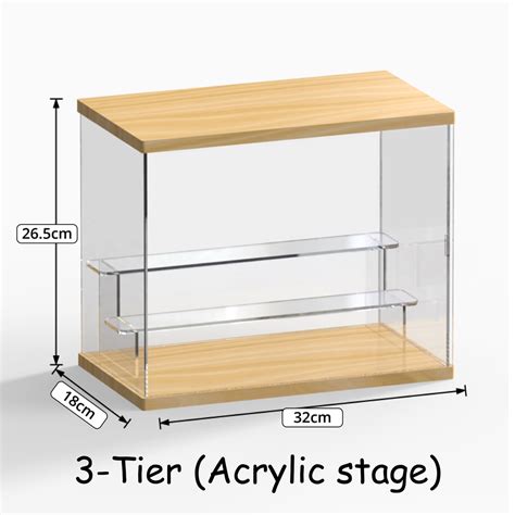 Wooden Acrylic Display Box Display Case Showcase Bekas Rak Almari Kotak