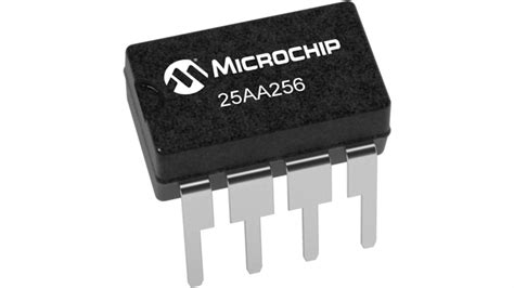 Microchip 25aa256 Ip 256kbit Serial Eeprom Memory 50ns 8 Pin Dfn Pdip Soic Tssop Serial