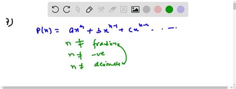 Solveda Polynomial Function Is Written In Form If Its Terms Are