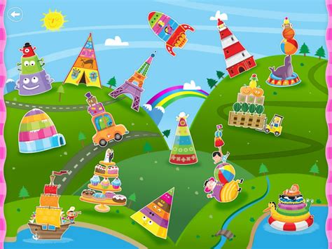 Tinyhands Towers 1 Sortera Och Bygg Färgglada Torn