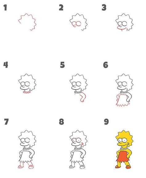 17 Facile Idées De Dessin Lisa Simpson Comment Dessiner Lisa Simpson
