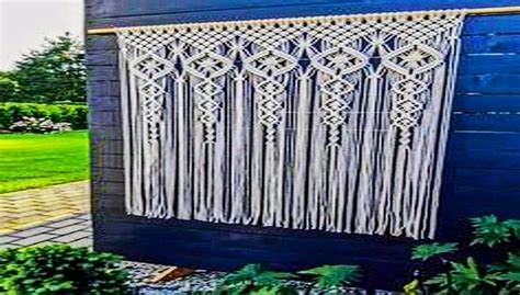 Decorative Macrame Boho Curtains For Doorway Windows Bedroom Kitchen Living Room 5x7 Ft Ivory At