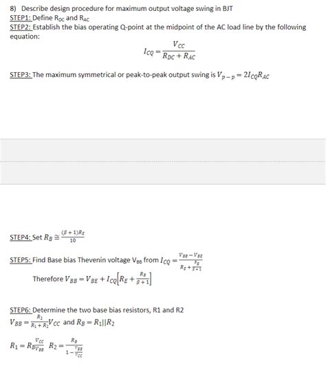 Solved 10 Find R1 And R2 For Maximum Symmetric Output
