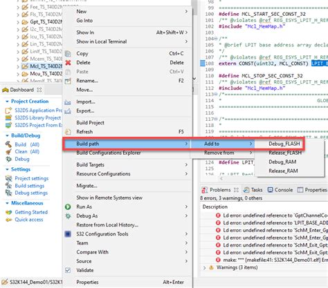 s32k144 mcal gpt undefined reference to `lpit base addr32 nxp
