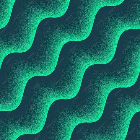 Premium Vector Wavy Layered Structure Seamless Pattern Vector Mint Green Abstract Background
