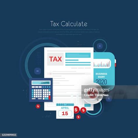 Flat Design Tax Calculation Stock Illustration High Res Vector Graphic Getty Images
