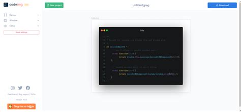 想要把代码片段转成图片试试这几款在线工具 Java陈序员 博客园