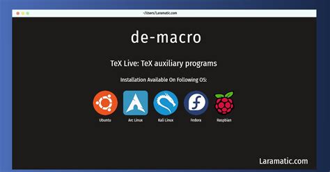 How To Install De Macro In Debian Ubuntu Arch Kali Fedora And