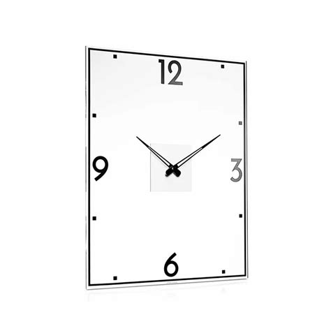 Waterdale Collection Rectangular Classic Clock Black Flip App