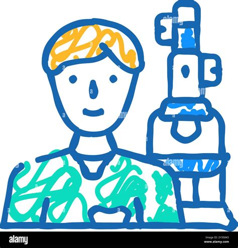 Laboratory Worker Icon Doodle Illustration Stock Vector Image And Art Alamy